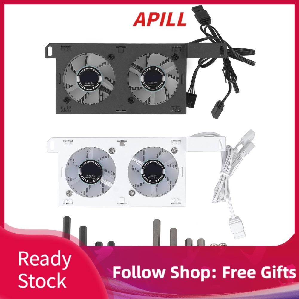 Apill Memory Active Heatsink ARGB Synchronized Light Effect Efficient Dual 5020 Fans RAM Module ...