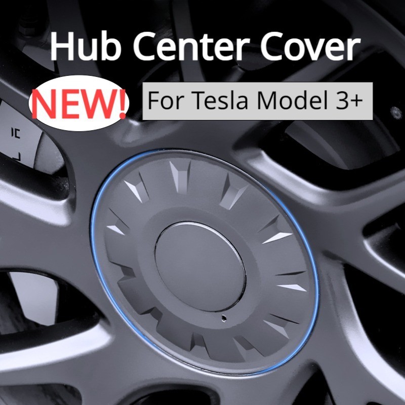 Hub Center Cover for Tesla Model 3+ 18 Inch Hubcaps Decorative Cover ...