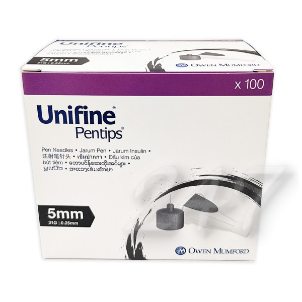 Unifine Pentips Insuline Pen Needles 32G x 5mm 100'S (EXP: 06/2024 ...