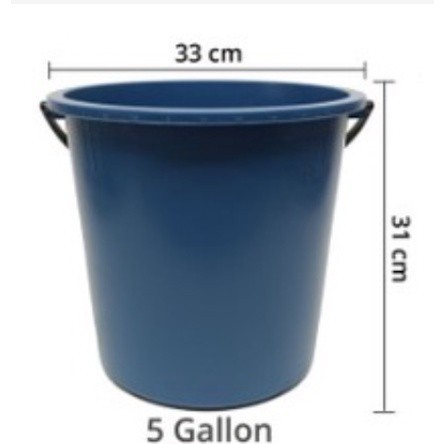 4-6 gallon Plastic Pail / Bucket / Baldi Air/ Bakul/ Tong Mop/ Tong ...