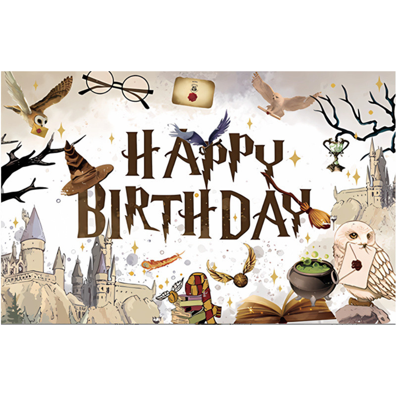 125x80cm Harry Potter Magic Colleges Photo Backdrop Vinyl Cloth ...