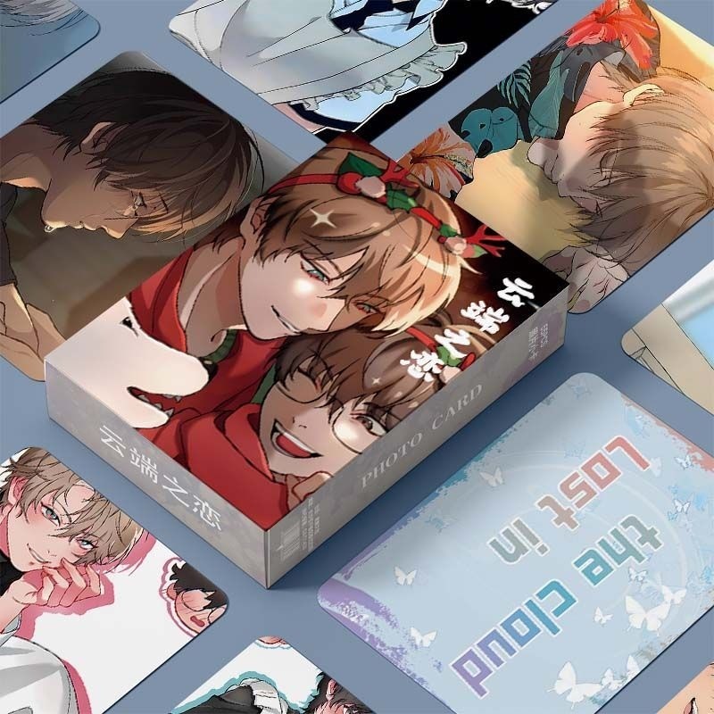Korean BL Manhwa Lost in The Cloud 3 Inches Card Bookmark Skylar Cirrus ...