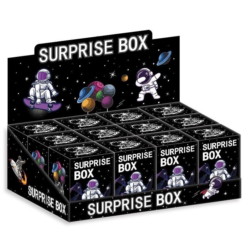 Surprise Mystery Box Astronaut Dark Night Black Classic White Mystery ...