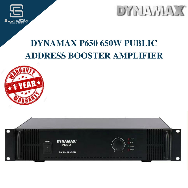 DYNAMAX P650 650W Public Address Booster Amplifier | Shopee Malaysia