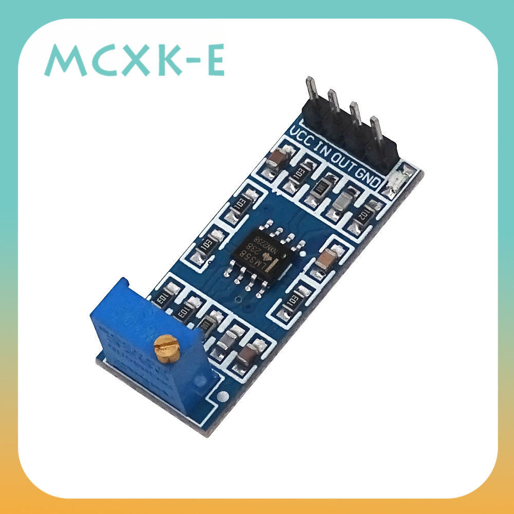 MCXK-E lm358 module LM358 100 Times Gain Signal Amplification Amplifier ...