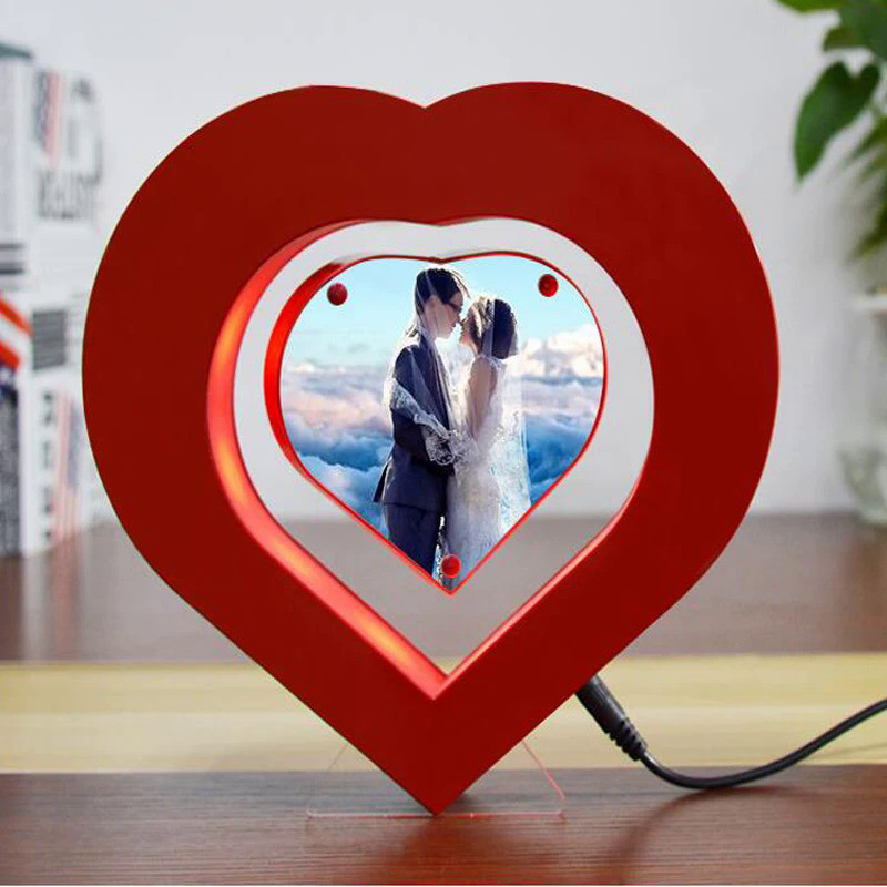 Wedding anniversary Magnetic Levitation Floating photo frame Festival ...