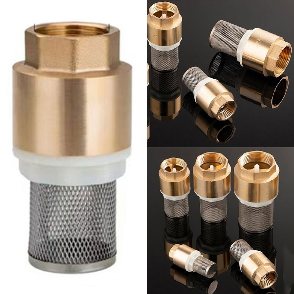Check Valve Bottom Valve Suction Valves 1/2inch 3/4inch Strainers Brass ...