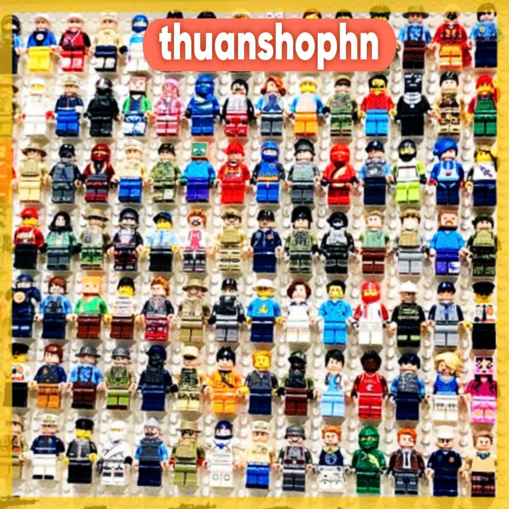 Smart increasing toy/ Set of 40 mini figures assembled with Lego (free ...