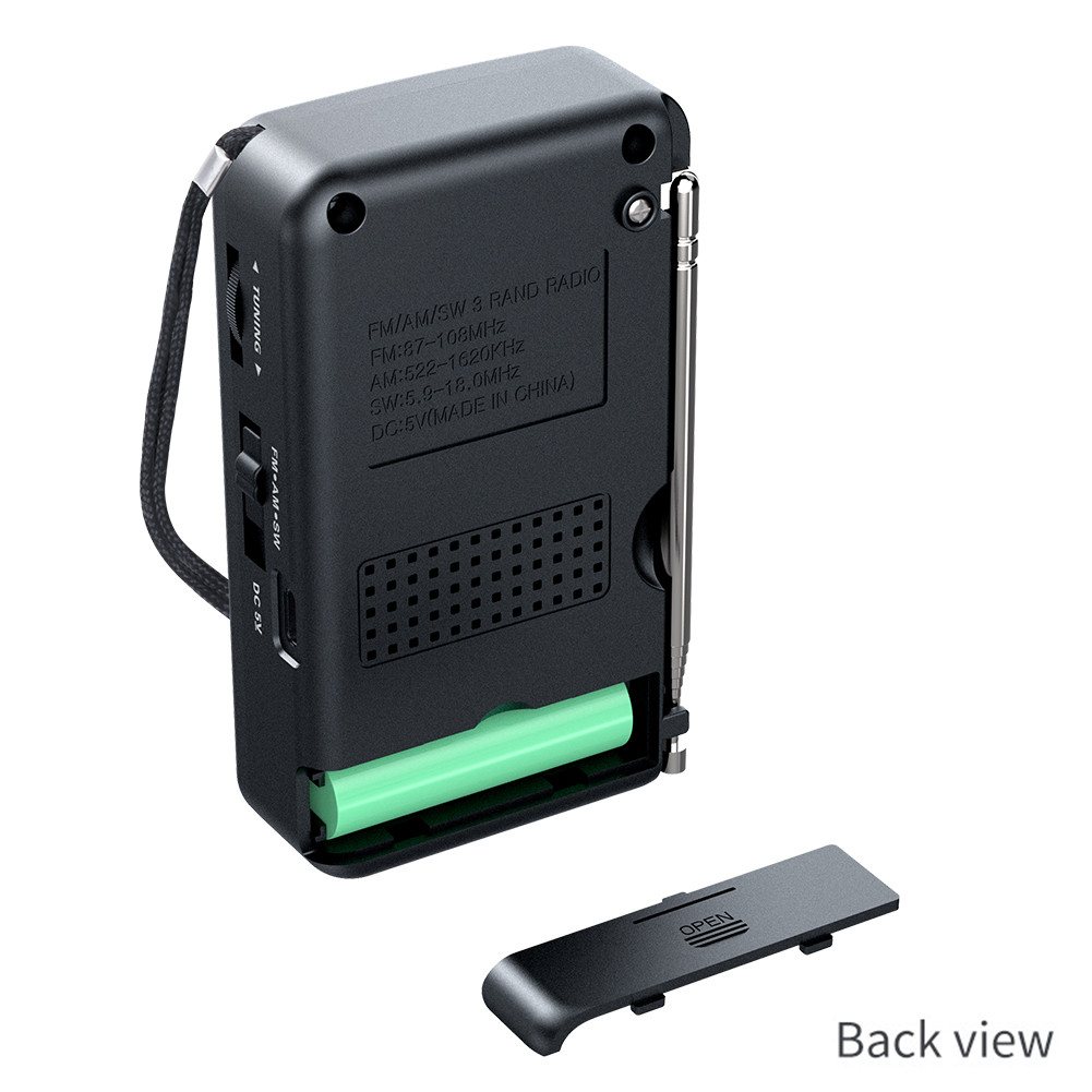 Mini FM AM SW Radio Portable Best Reception Full Band Radios Built-in Speaker Support Auto ...