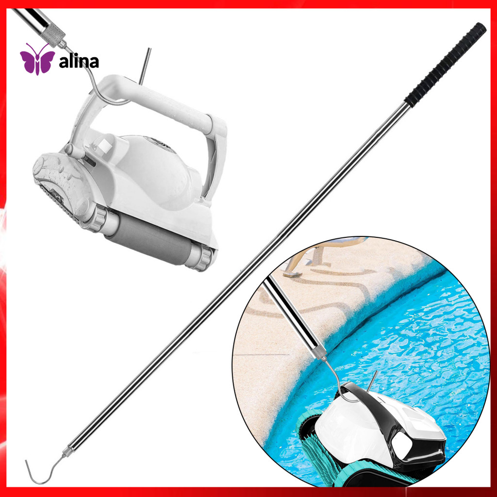 ALINA Pool Item Retrieval Tool Stainless Steel Pool Cleaning Hook ...