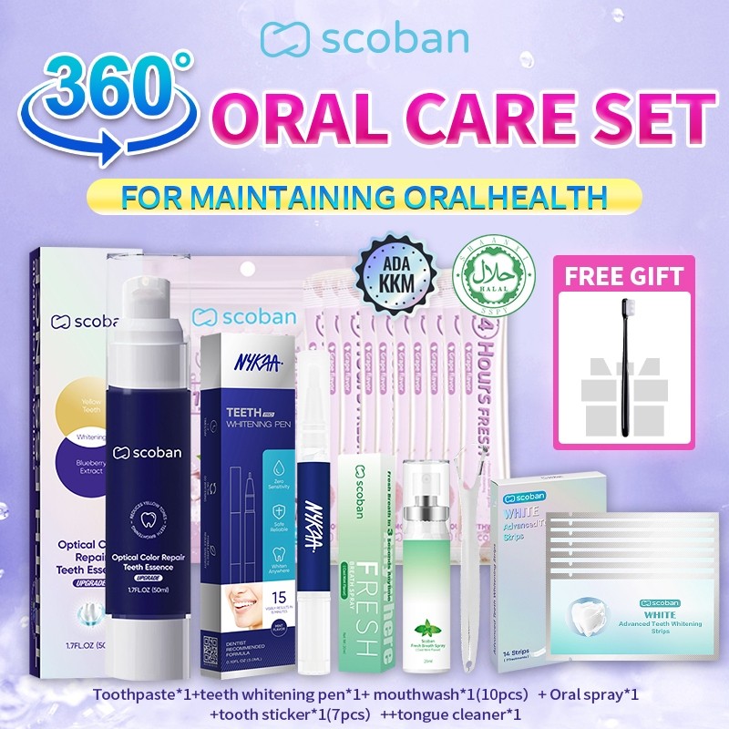 Scoban Deep Oral Care Set Whitening Teeth Fresh Breath Remove Tooth ...