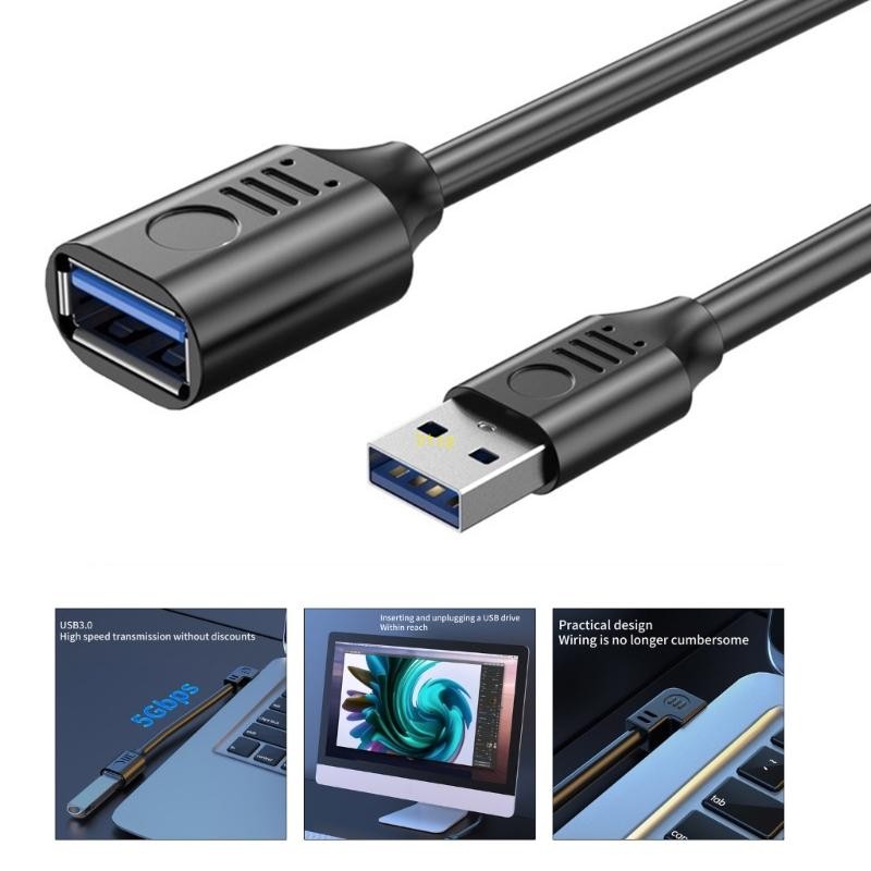 BT USB 3 0 Extension Cable Speed USB Extender Cord 90 Degree Male to ...