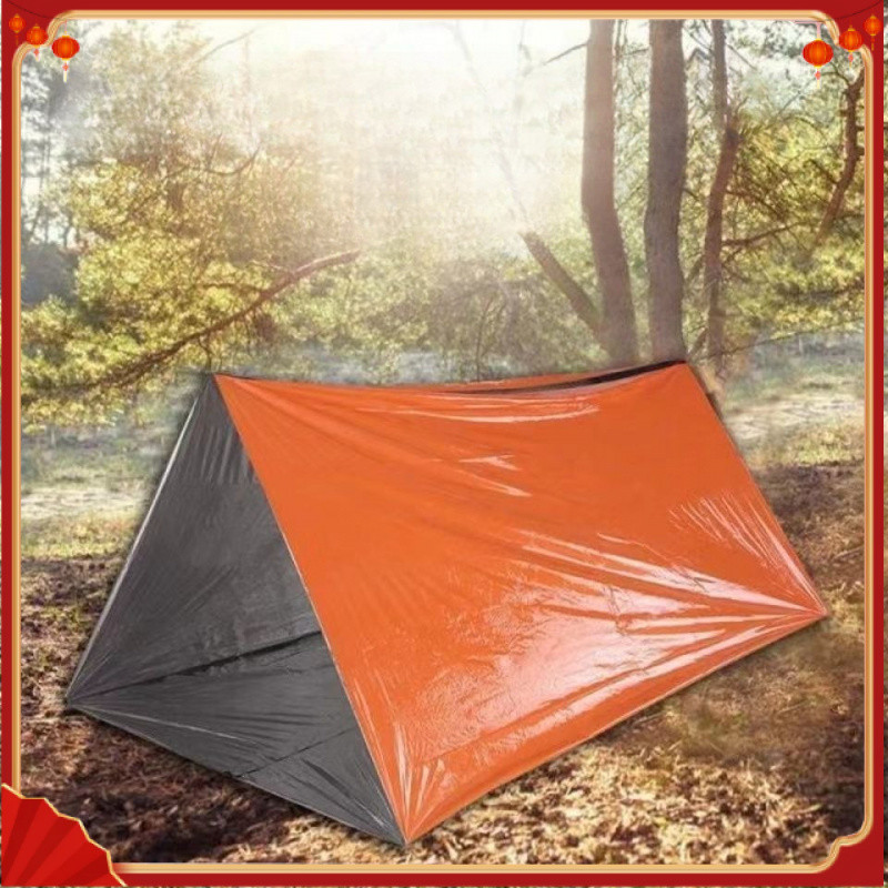 Outdoor Portable Emergency Sleeping Bag Camping Temporary Tent Aluminum ...