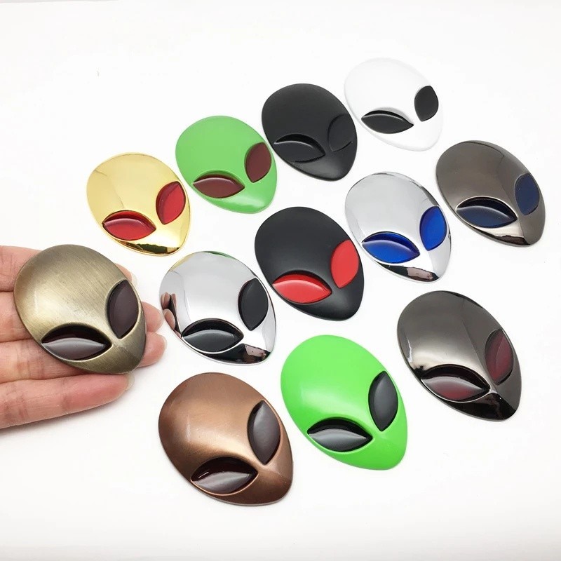 Small ET alien logo Alienware sticker Car emblem Motorcycle laptop ...