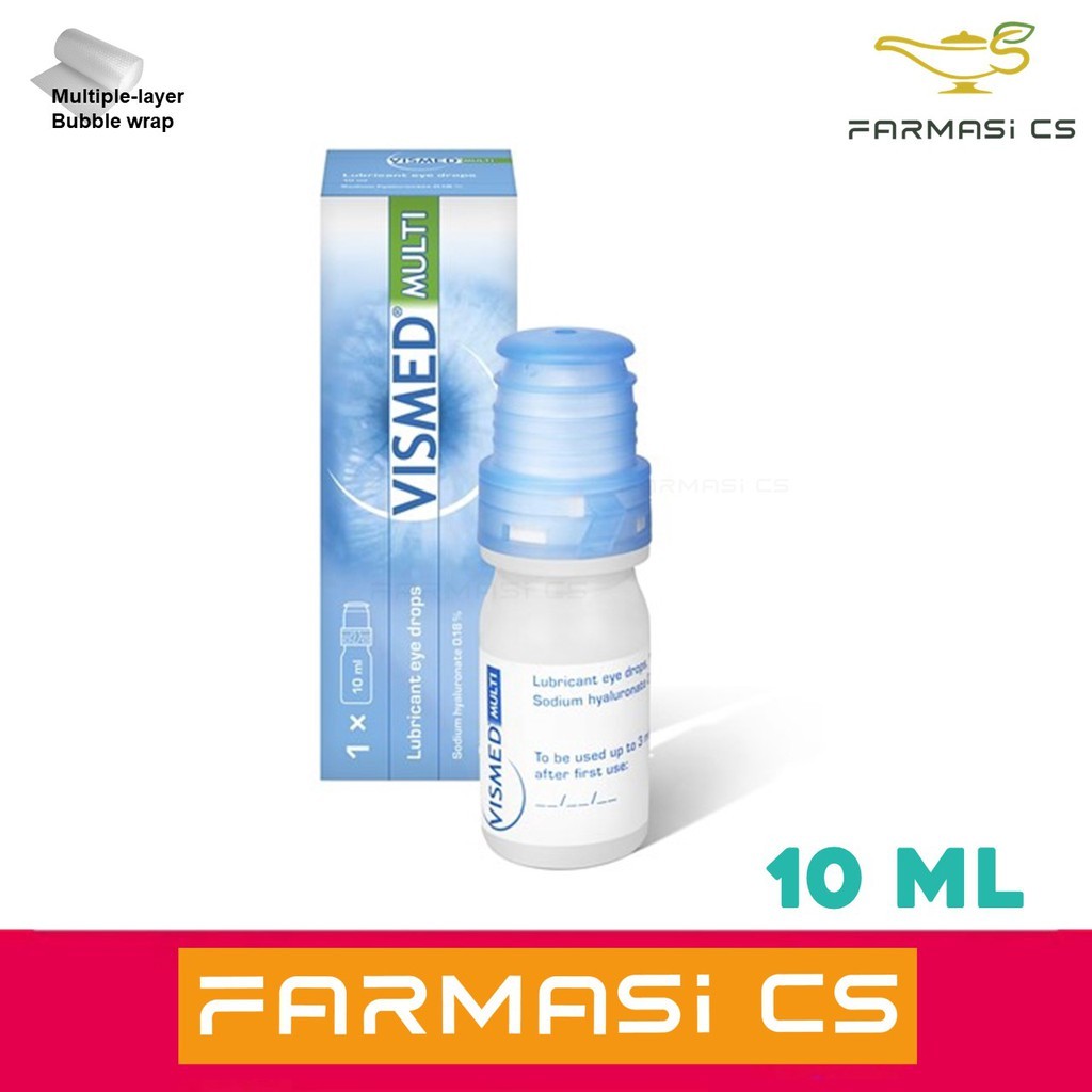 Vismed Multi Lubricant Eye Drops 10ml ( containing Sodium Hyaluronate 0 ...