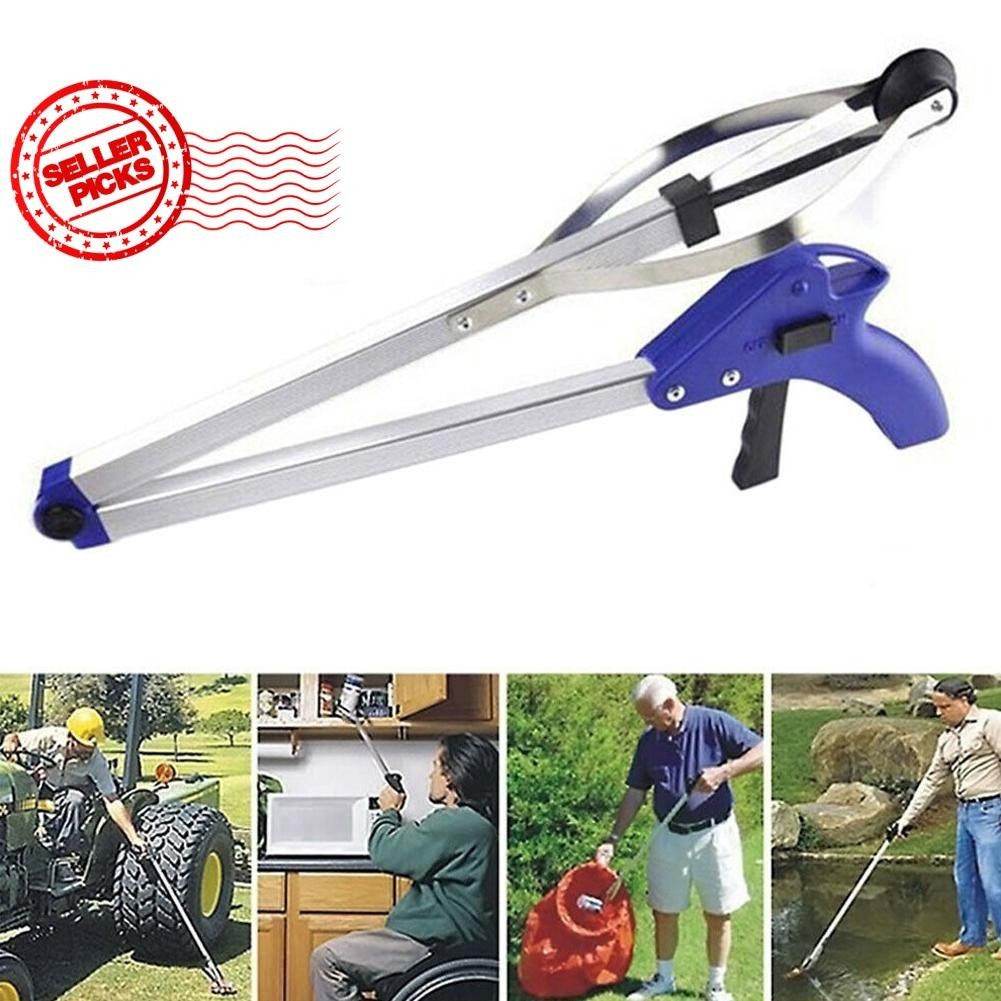 Folding Trash Grabber Rubbish Picker Lightweight Clipper Pick Up Tools ...
