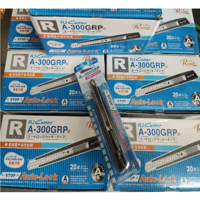 JYK JAPAN Cutter A-300GRP Metal Grip Cutter a300 A-300 300grp Knife ...
