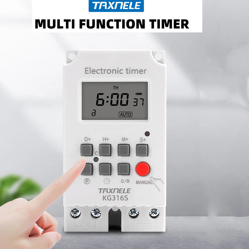 TAXNELE KG316S High Load 25A 220V 7 Days Weekly Digital Electronic ...