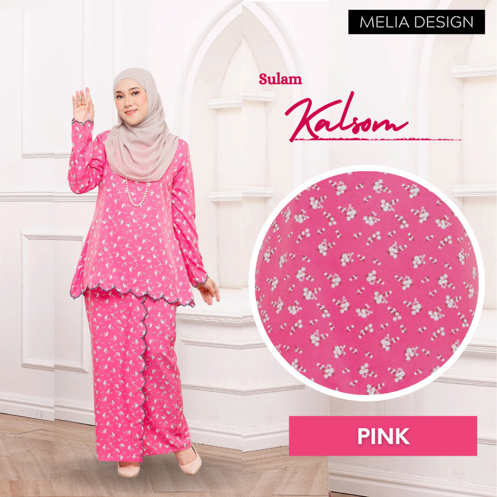 By Melia Design Baju Hot raya Kedah kalsom Moden Sulam Biku Cotton ...