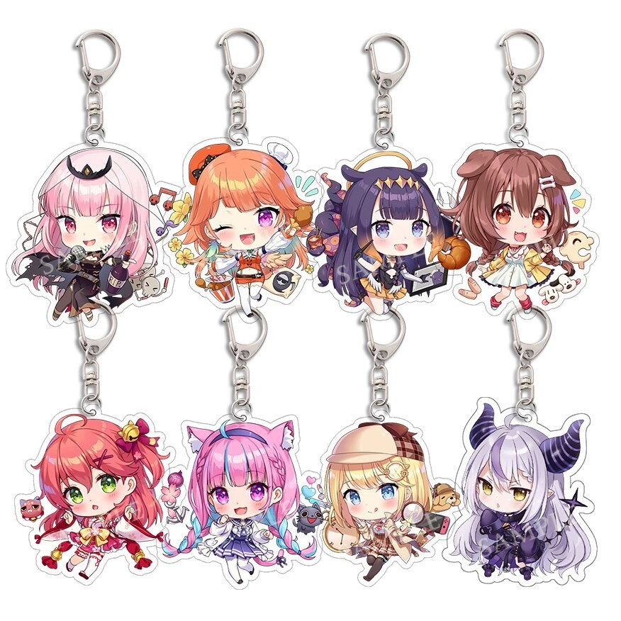 Mica Hololive Vtuber Anime Figures Cosplay Keychain Inugami Korone ...