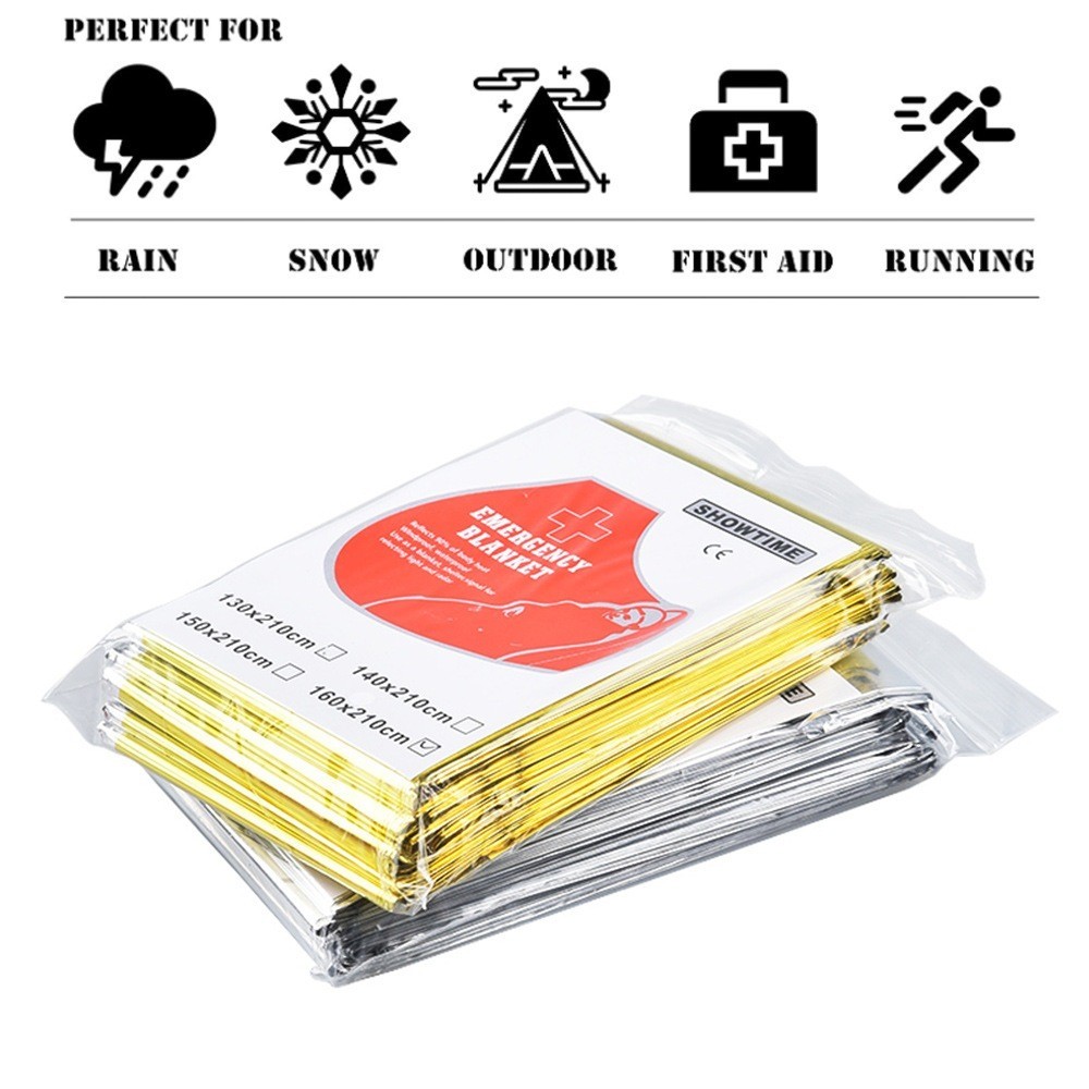 Emergency Blanket Outdoor Survive First Aid Military Rescue Kit ...