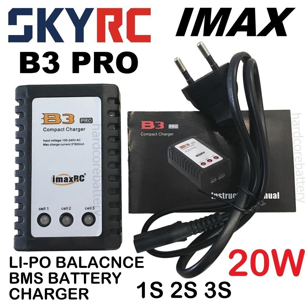 ORIGINAL iMax B3 Pro 20W compact Balance Charger for 2~3S 2S 7.4V 3S 11.1V RC Lipo Li-po Battery ...