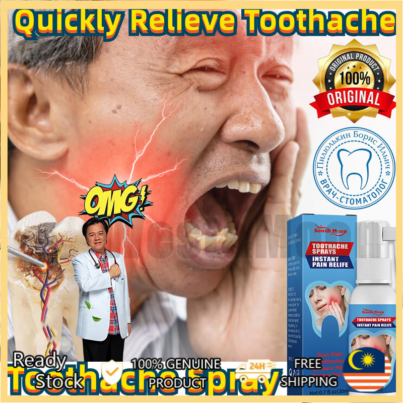 Local Ship Toothache Spray Oral Pain Relief Spray Ubat Sakit Gigi ...