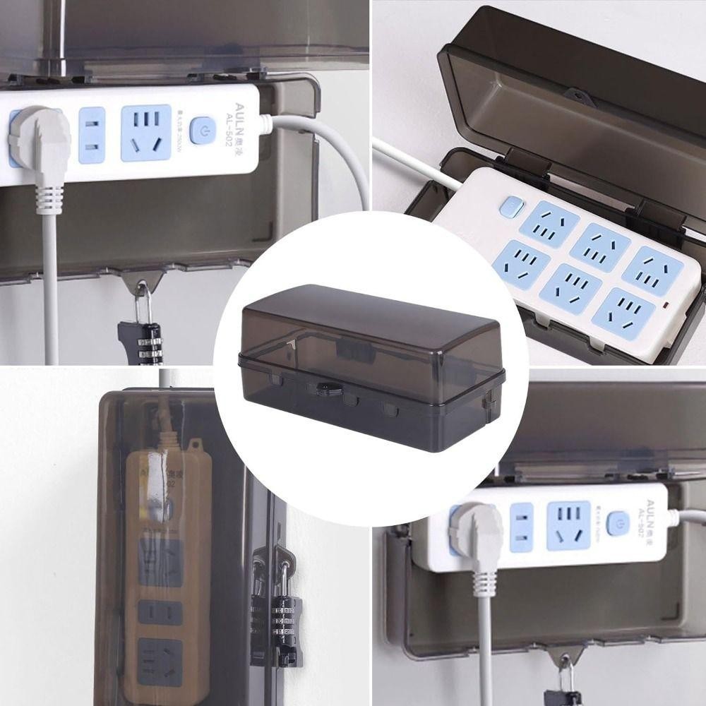 Anti-theft Weatherproof Extension Lead Cover, Plug Box, Portable ...
