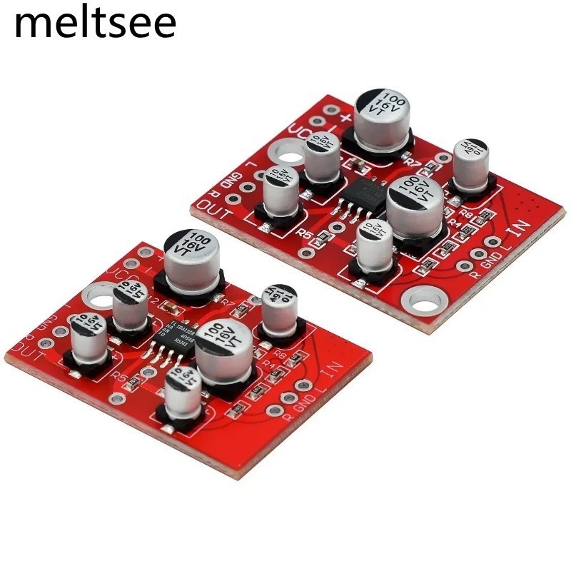 AD828 DC 5V-15V / TDA1308 DC 3V-6V Stereo Dynamic Microphone ...