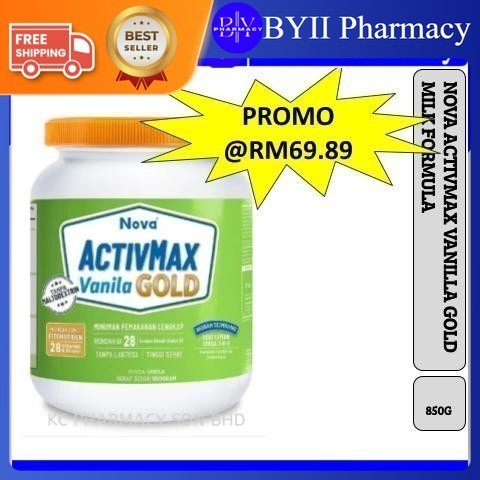 NOVA ACTIVMAX VANILLA GOLD MILK FORMULA 850G | Shopee Malaysia