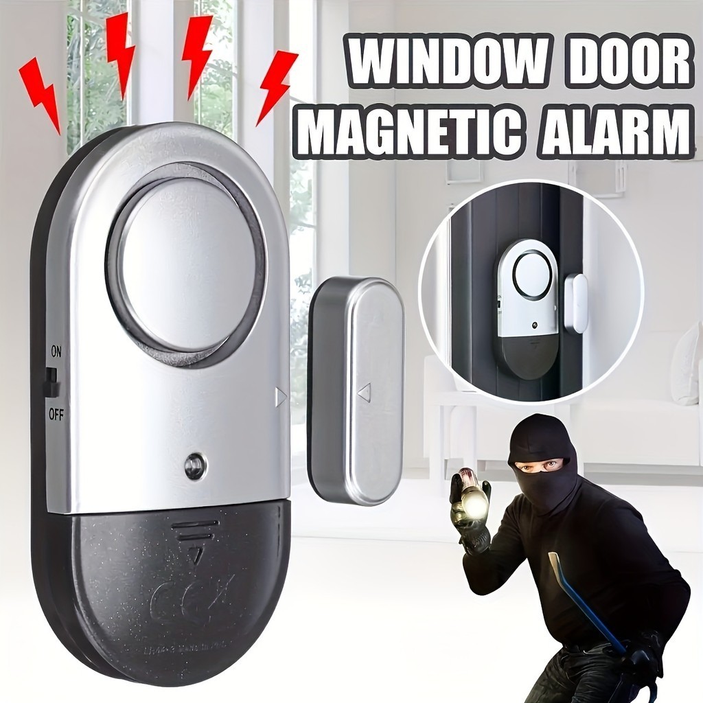 Wireless Door Window Alarm, Door Open Alarm Magnetic Burglar Alert ...