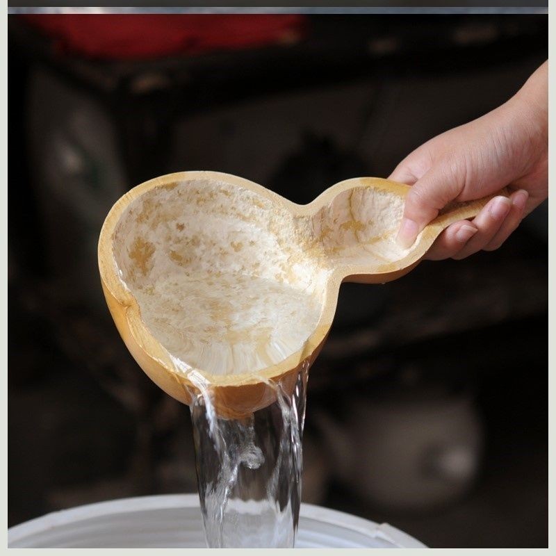 Water Ladle Gourd Ladle Water Spoon Spoon Multi-Purpose Long Handle Old ...
