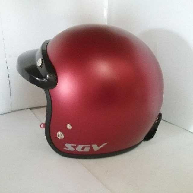 SGV 99ND MATT COLOUR HELMET (RED) | Shopee Malaysia