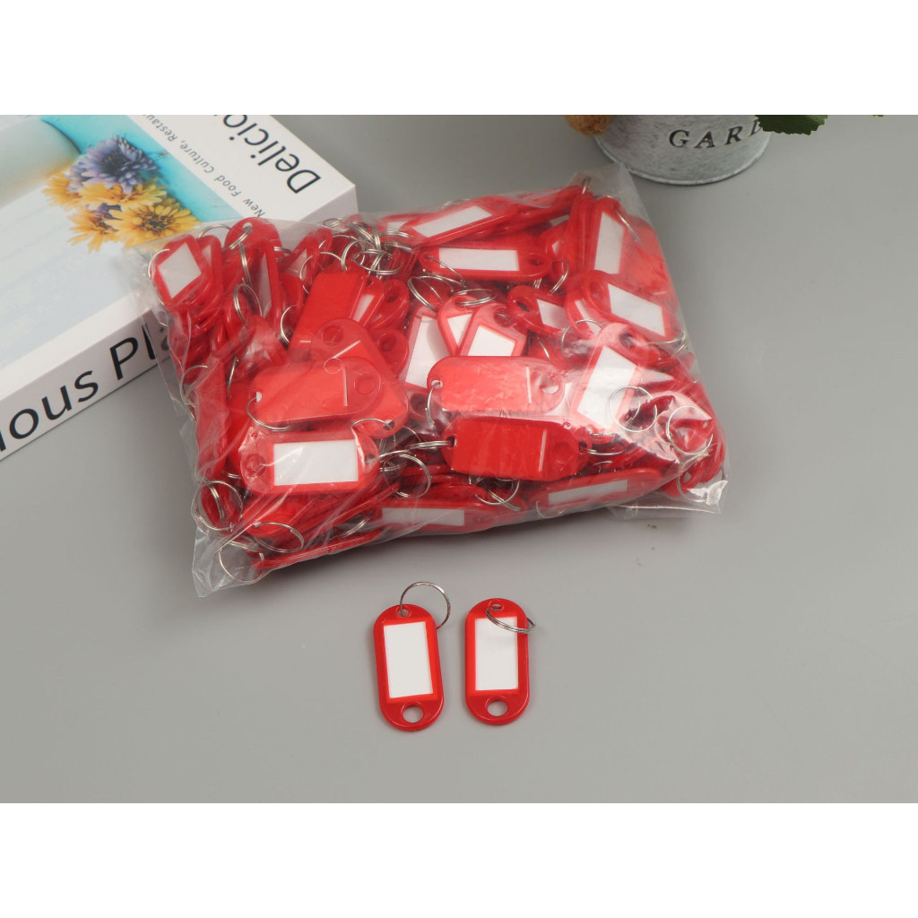 Multipurpose Key Chain Tag 1pc Color Ring Tag Segment Keychain Rantai ...