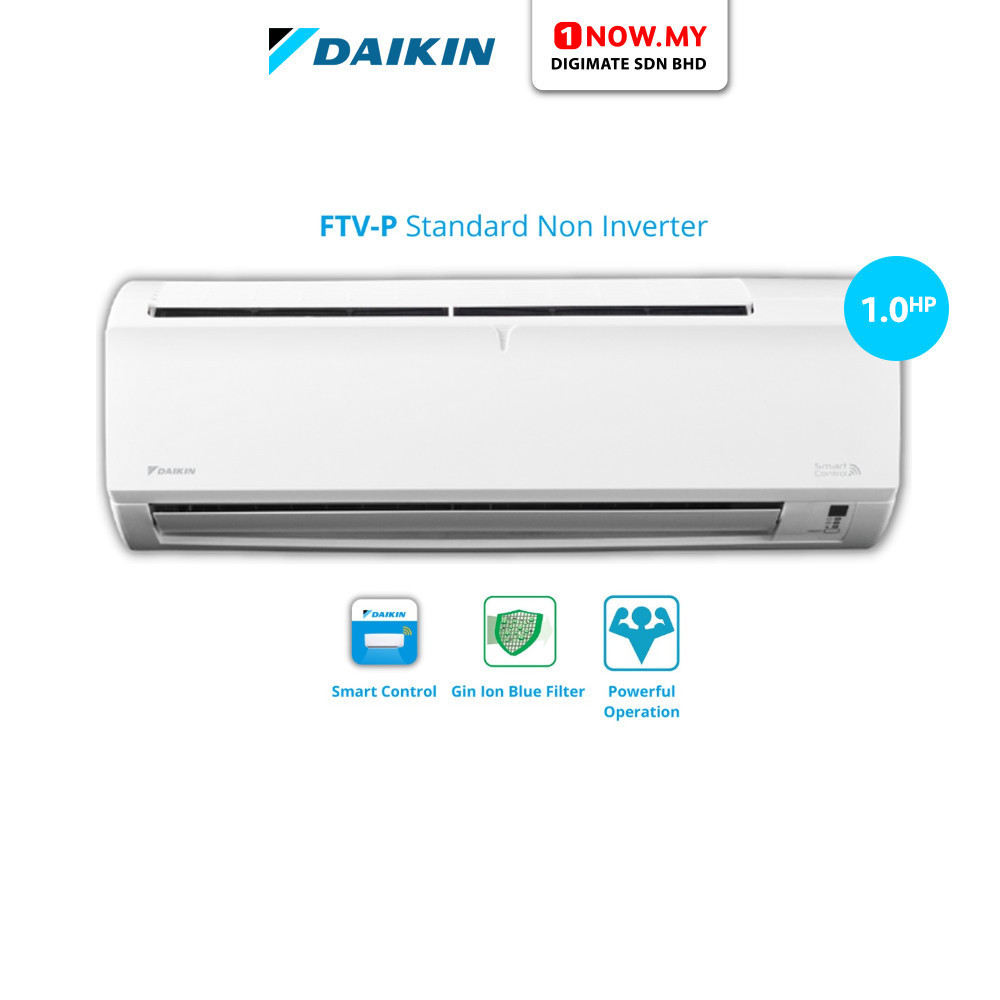 DAIKIN 1HP Non Inverter Air Conditioner FTV28PB | FTV-PB Wall Mount ...