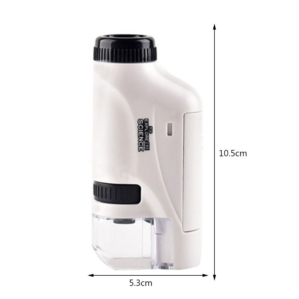 {Warm} Mini Pocket Microscope Kit 60-120x Lab Handheld Microscope ...