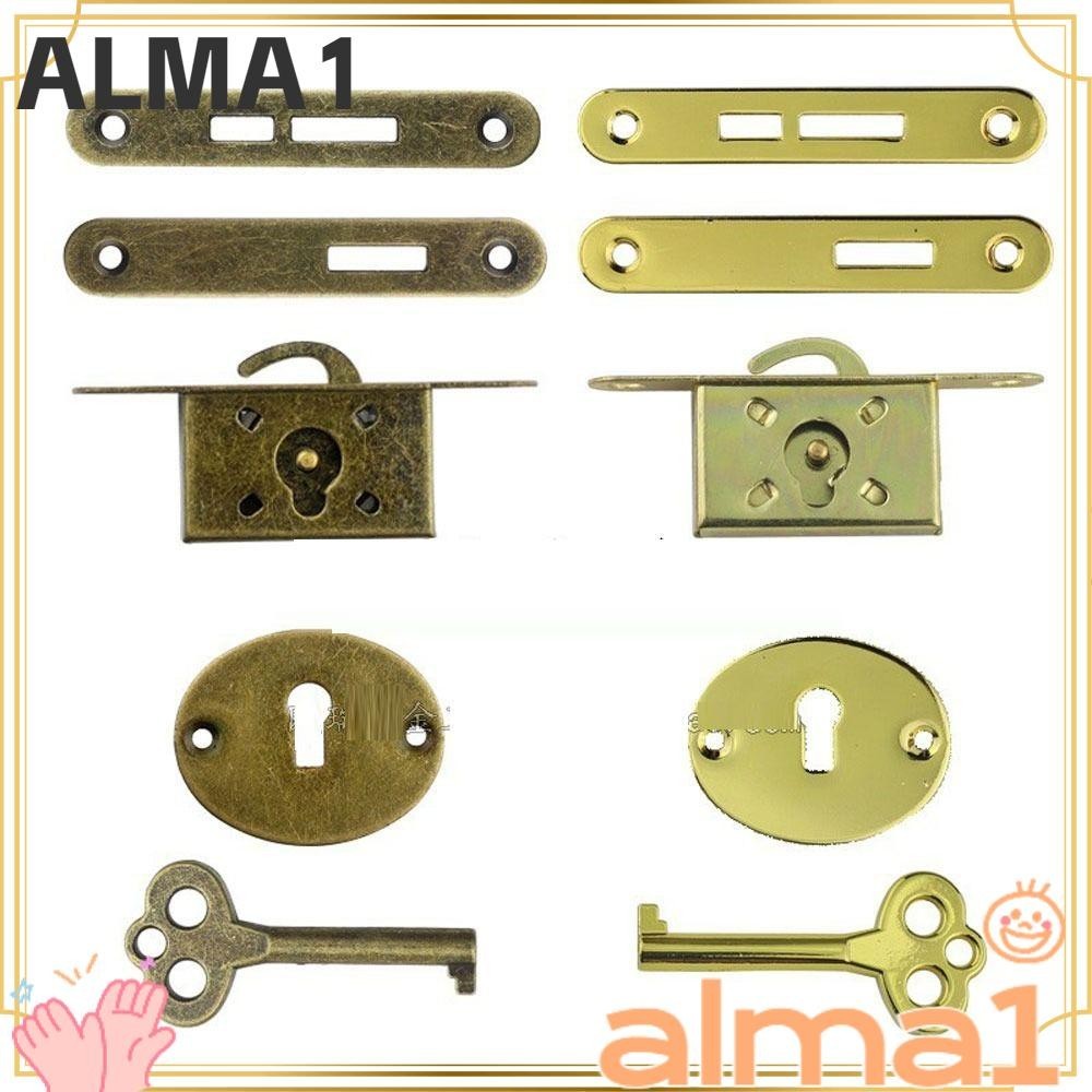 ALA Drawer Lock, Alloy with Key Jewelry Box Lock, Portable Gold ...