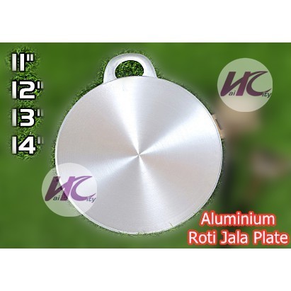 (HC) Aluminium Flat Wok Polished Aluminium Flat Pan KUALI ROTI JALA ...