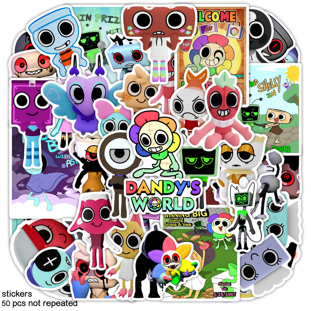 Hot-selling 50 Sheets Dandy's World Dandy's World Graffiti Stickers ...