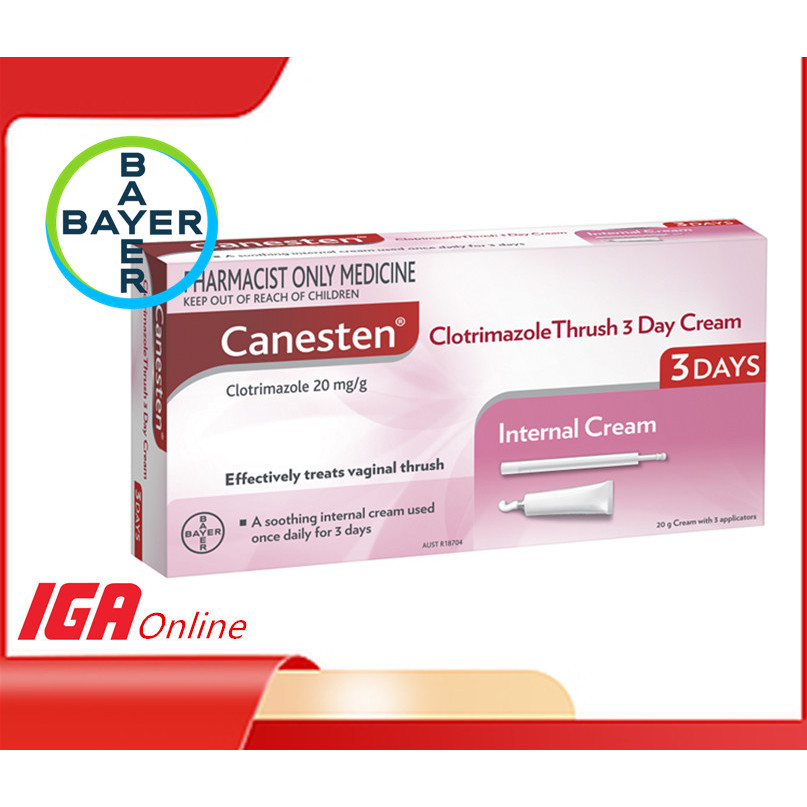[EXP 09/2028] Bayer Canesten Clotrimazole Thrush Treatment 3 Day Cream ...