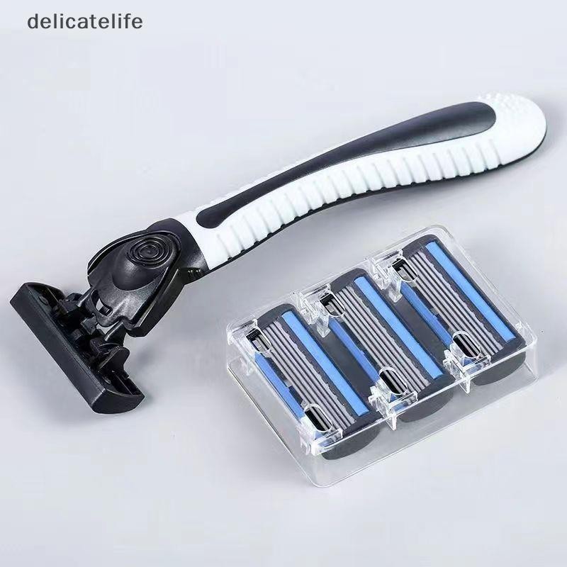delicatelife Shaver Cyclic Replaceable Razor Blade 6 Layers Safety ...