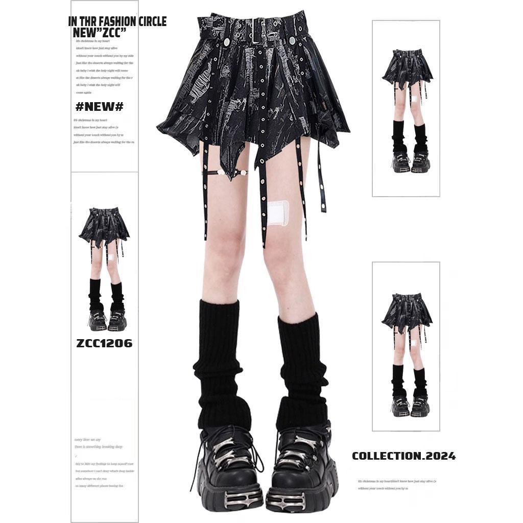 Shopee Official [2474 People Collection] Yabi y2k Dark Retro Irregular ...