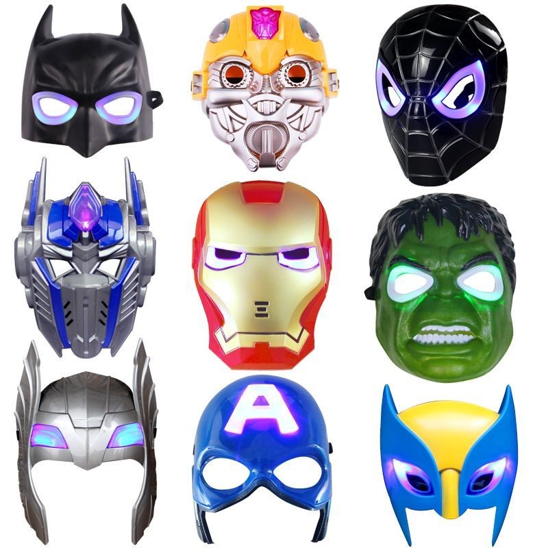 Mask Boy Ultraman Captain America Children Cyro Iron Man Spiderman 2.16 ...