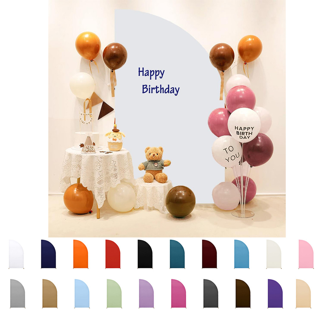 Spandex Fitted Half Moon Arch Backdrop Stand Cover Wedding Backdrop ...