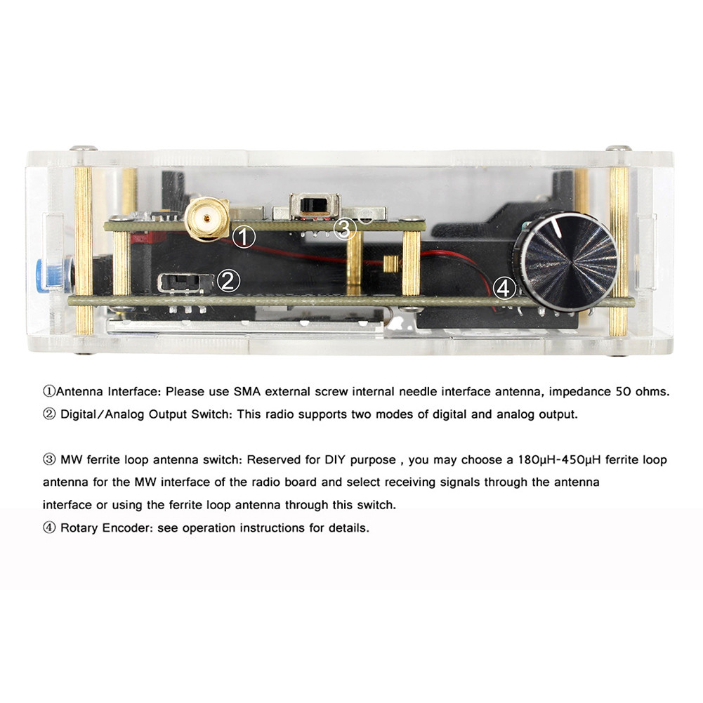 Full-band Radio Kit Digital/Analog Output FM AM MW SW SSB LSB USB All ...