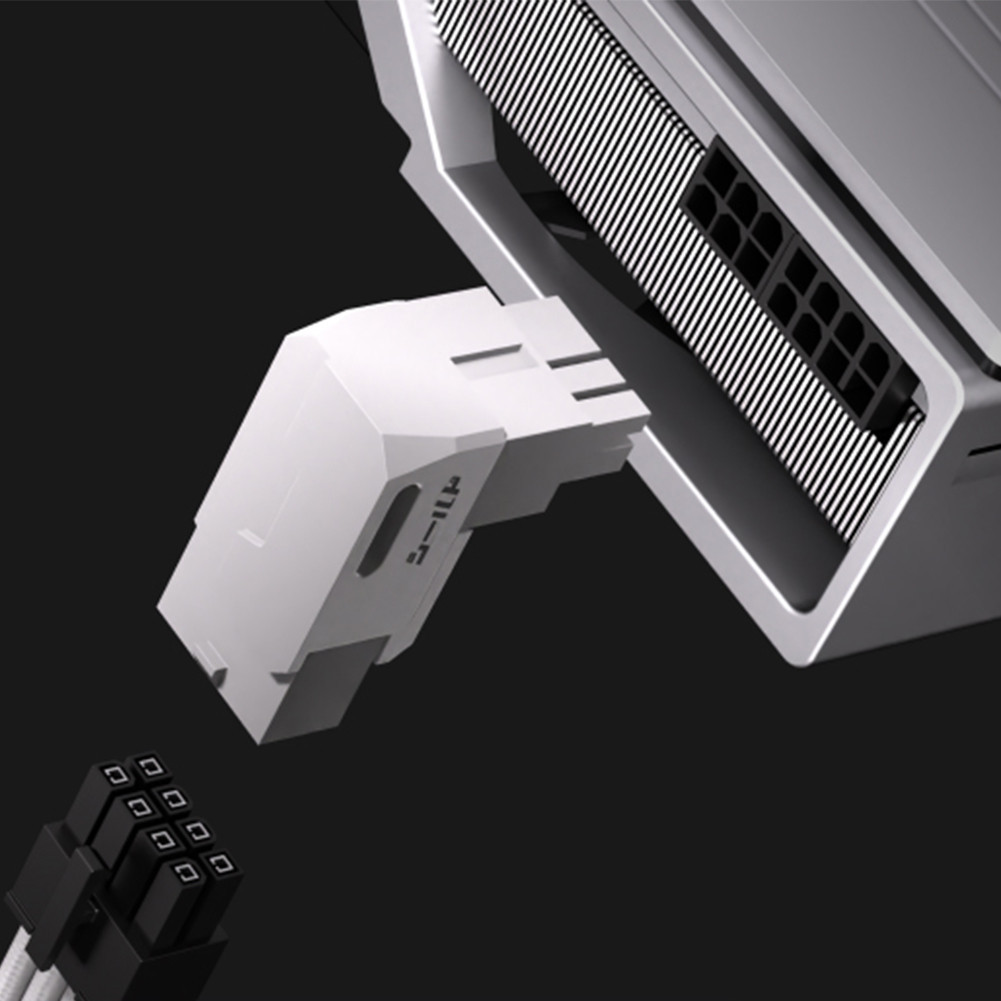 8-Pin PCIe GPU Power Adapter 90Degree Angled Connector Power Interfaces ...