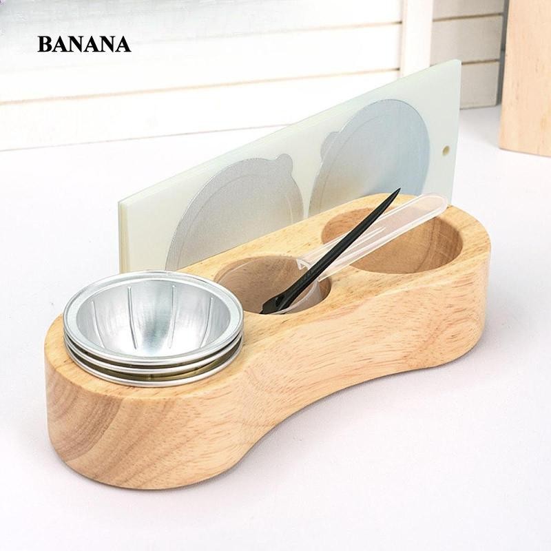 [ Espresso Capsules Filling Holder Wooden Storage Tray for Worktop Bar ...