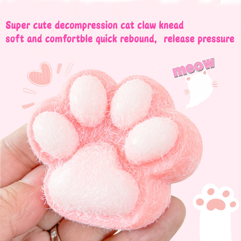 Cat Paw Squishy Toys Cute and fun Kawaii Cat Paw Squeeze Fidget Toy ...