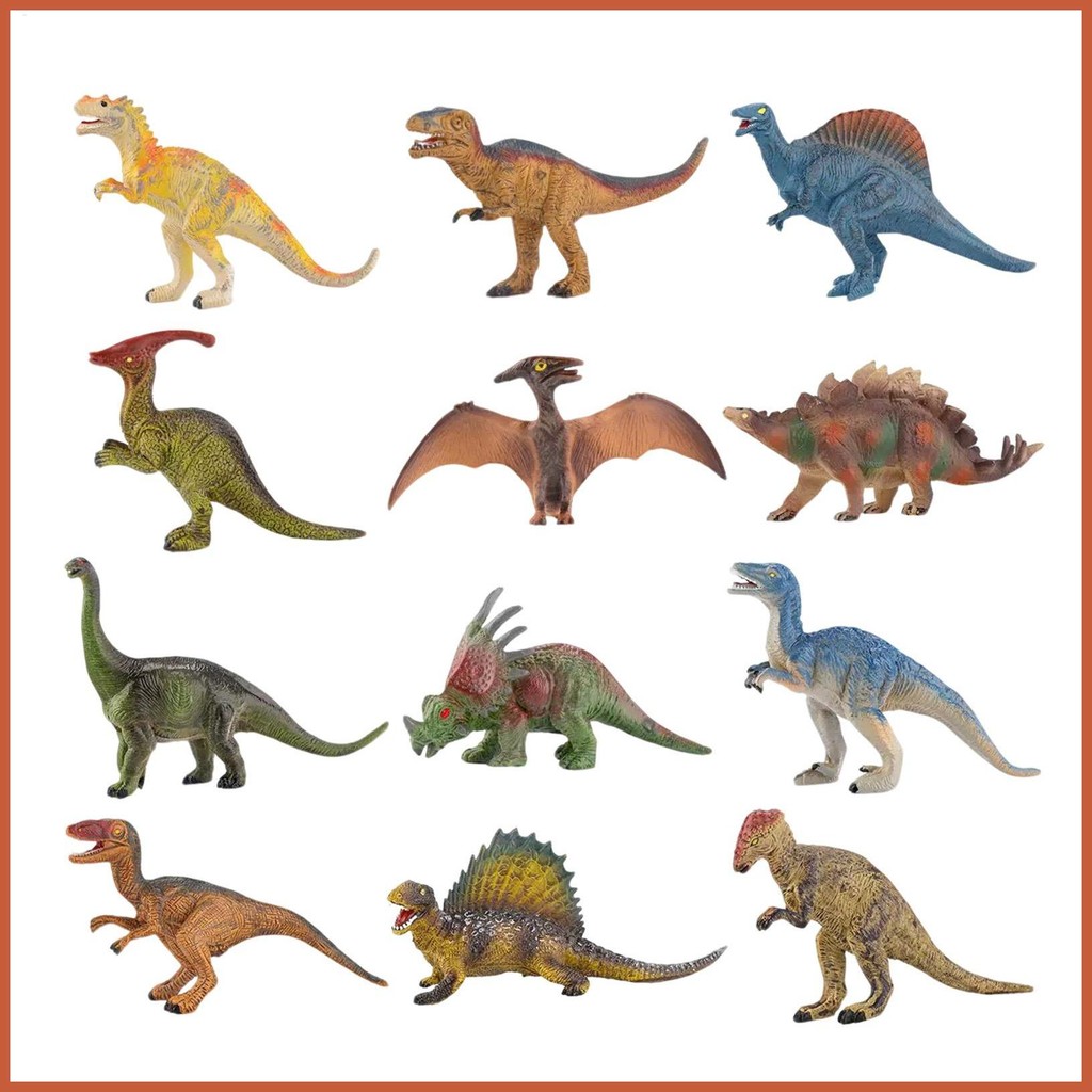 Toddler Dinosaur Toy Set of 4 Dinosaur Models Figurines Realistic ...