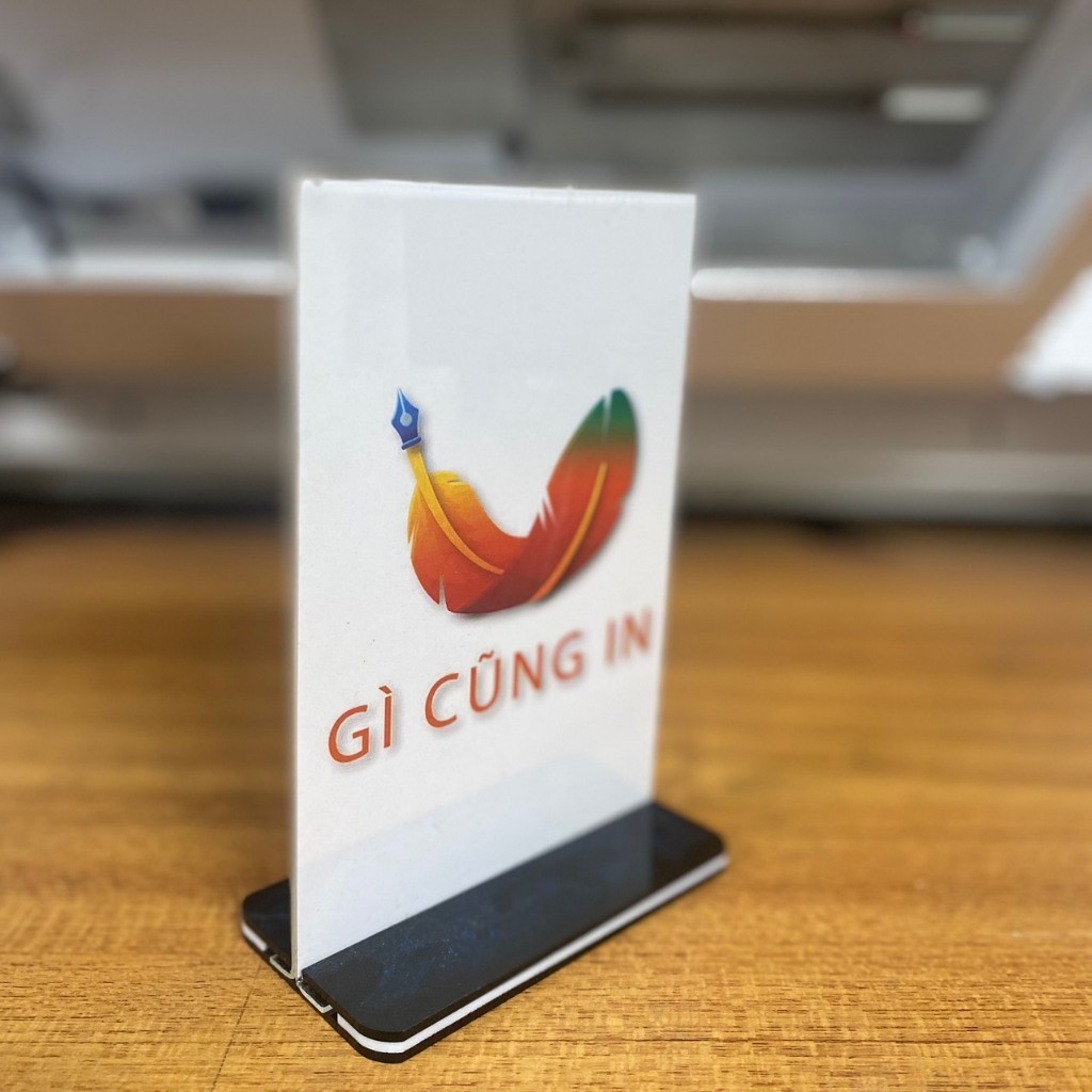 Desktop Standee Printed with Bank Account QR Code - Print convenient ...